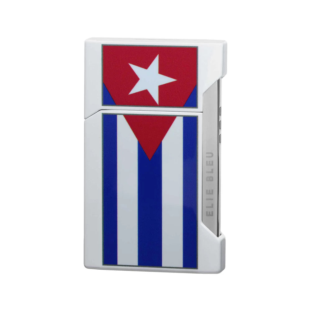 Elie Bleu J-12 Cigar Lighter Cuban Flag – No6Cavendish