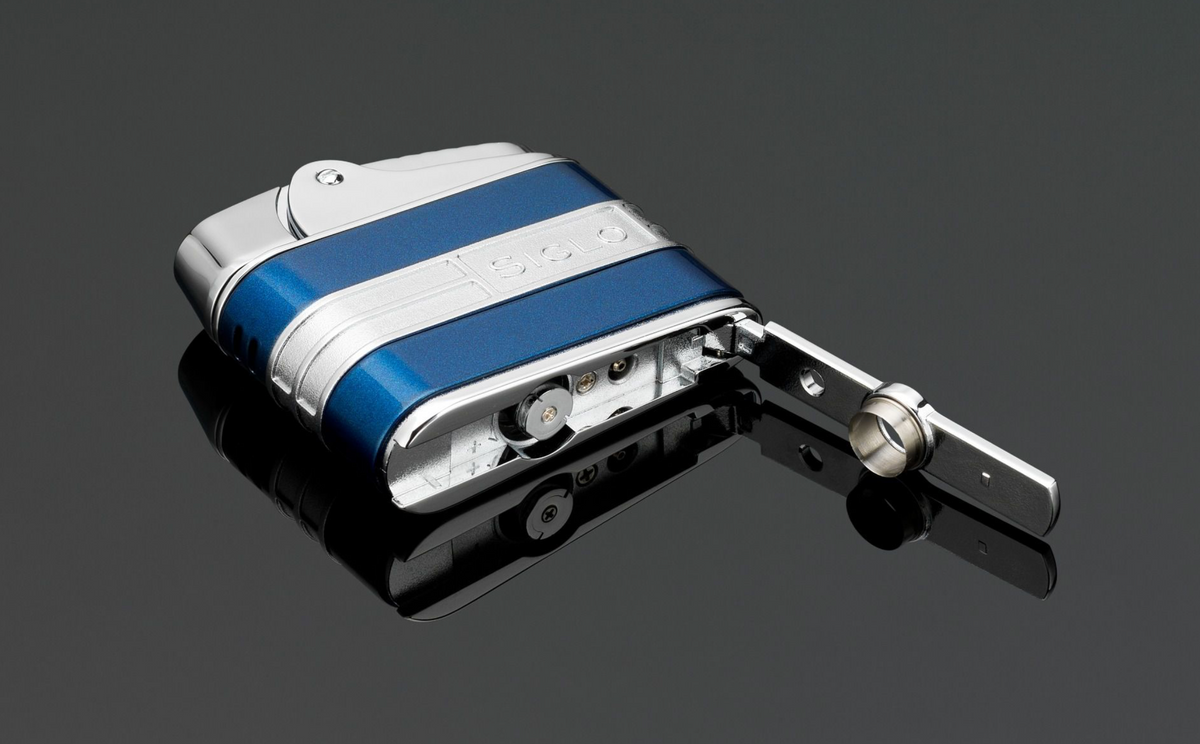 PCC Siglo Retro II Cigar Lighter Navy Blue – No6Cavendish
