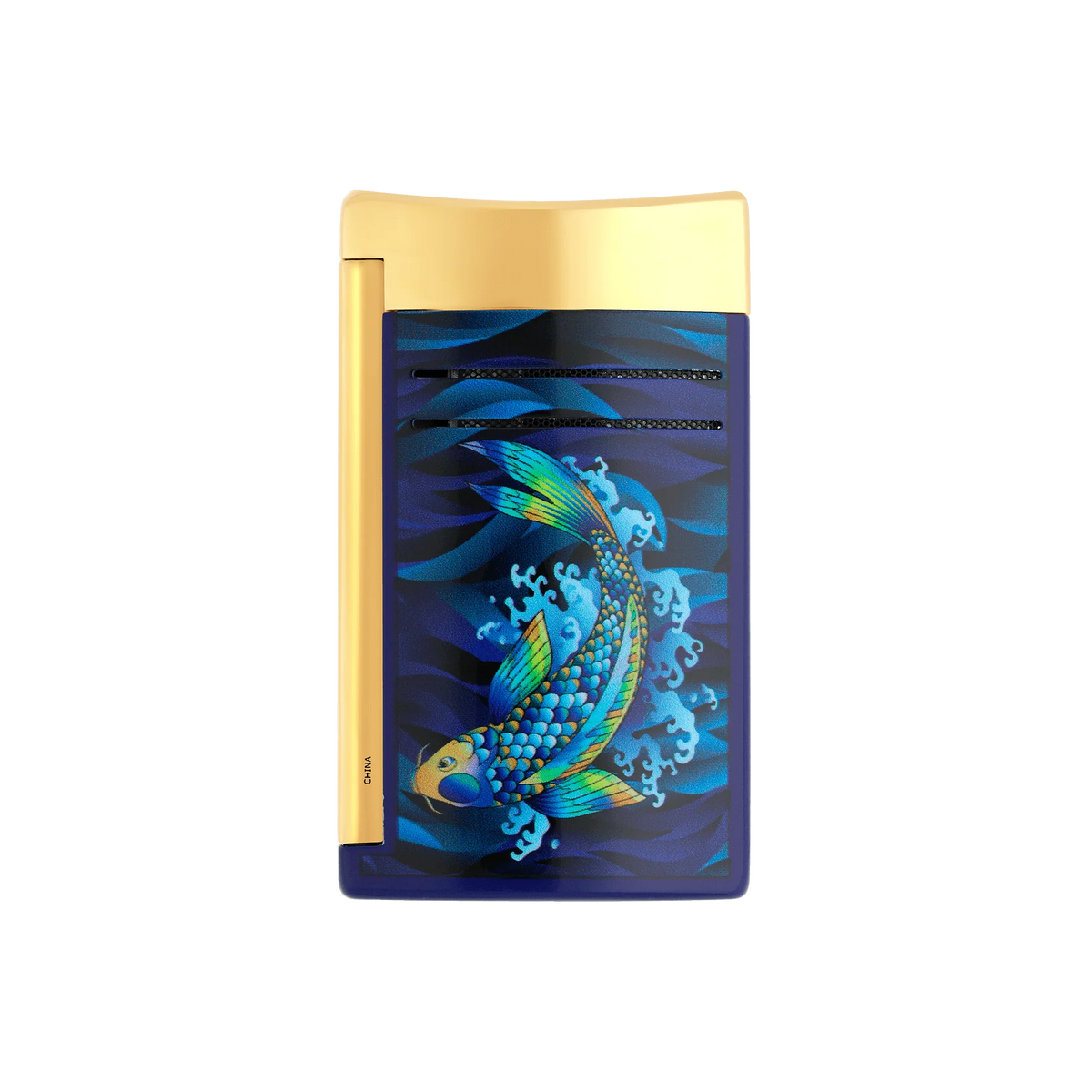 S.T Dupont Koi Fish Maxijet Gold Cigar Lighter – No6Cavendish
