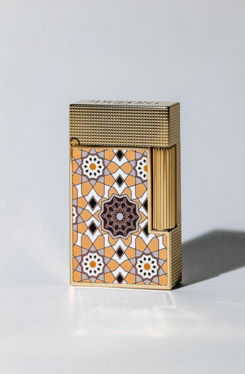 S.T Dupont Alhambra Cigar Lighter Ligne 2 Yellow/Gold – No6Cavendish