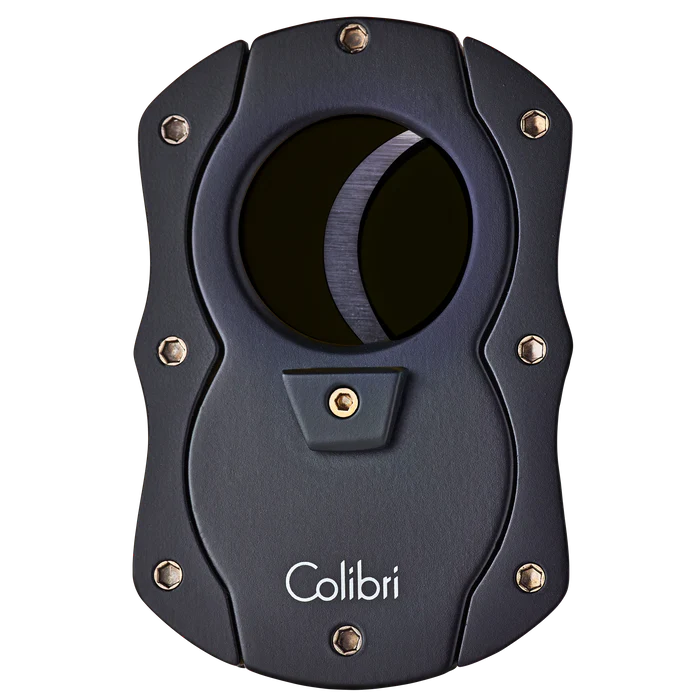 Colibri Straight Cigar Cutter Black & Black Blades – No6Cavendish