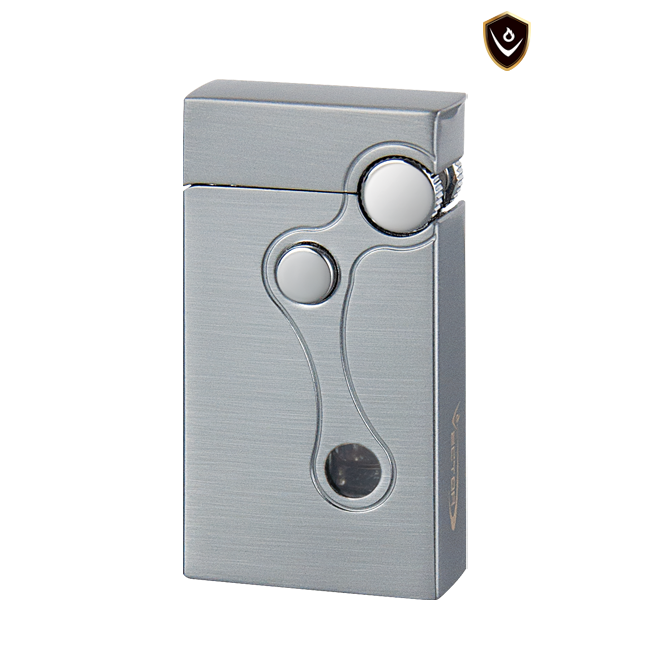 Vector Lighter Elite Dual Flame Chrome Satin – No6Cavendish
