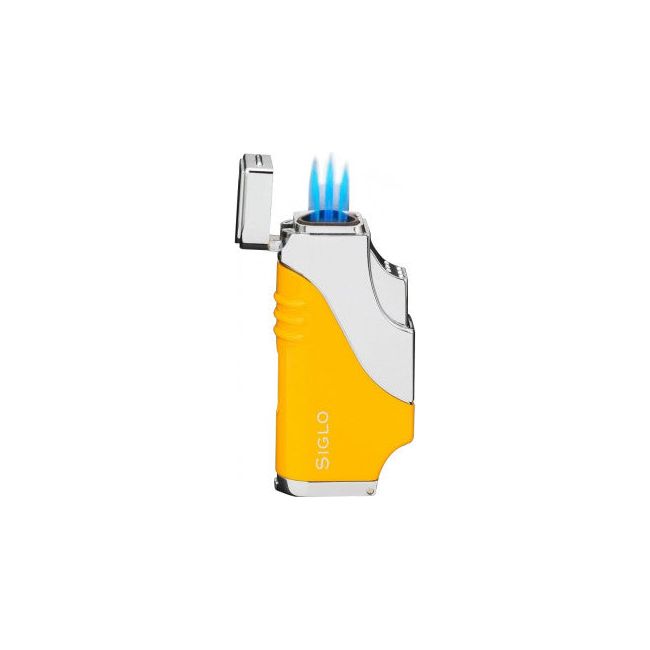 PCC Siglo Triple Flame Cigar Lighter Yellow – No6Cavendish